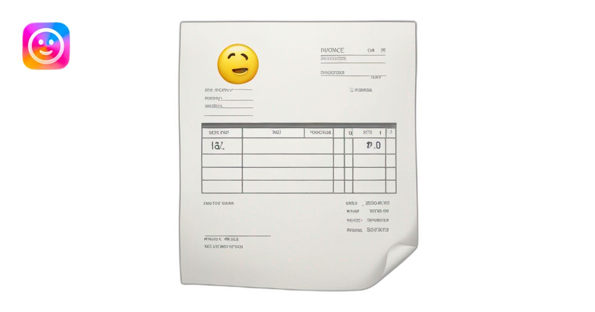invoice emoji | AI Emoji Generator