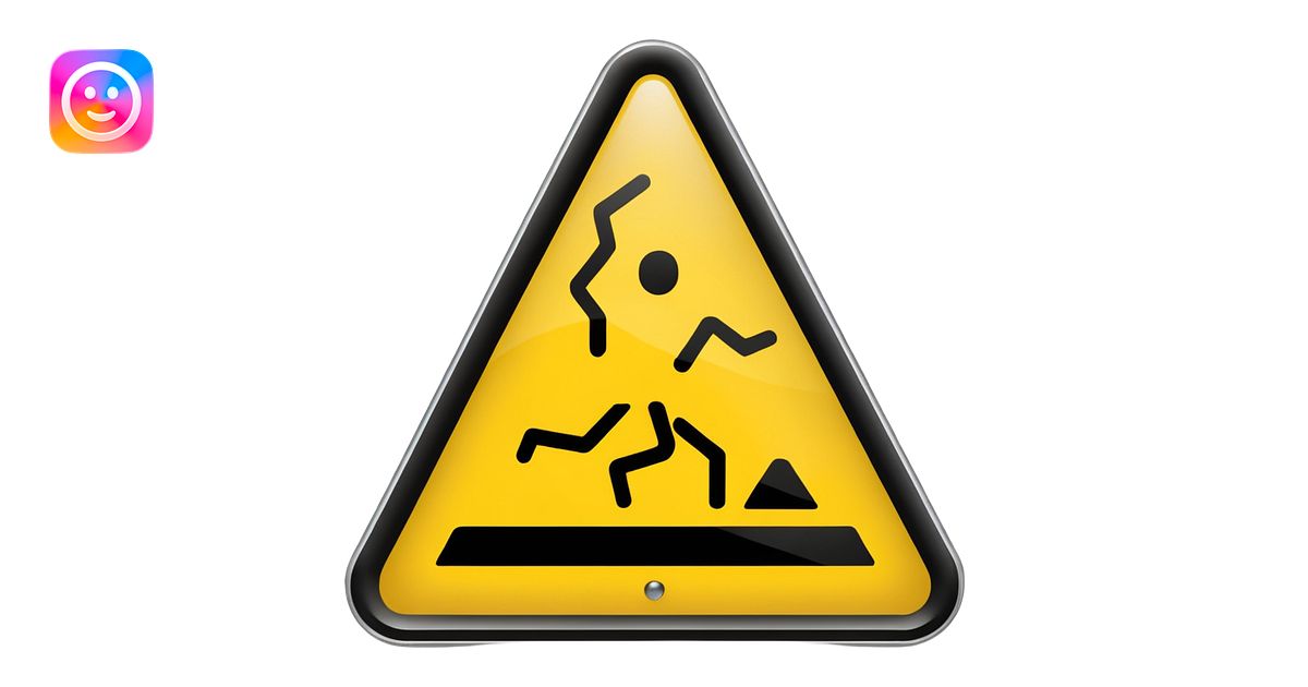 slippery surface sign emoji | AI Emoji Generator