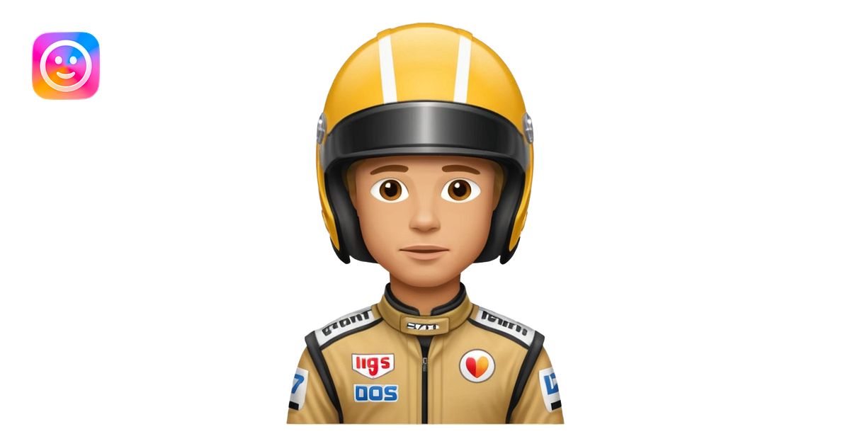 brad pitt from f1 movie in racing suit emoji | AI Emoji Generator