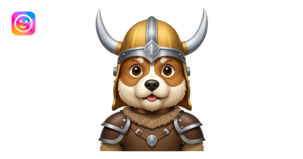 viking dog emoji | AI Emoji Generator
