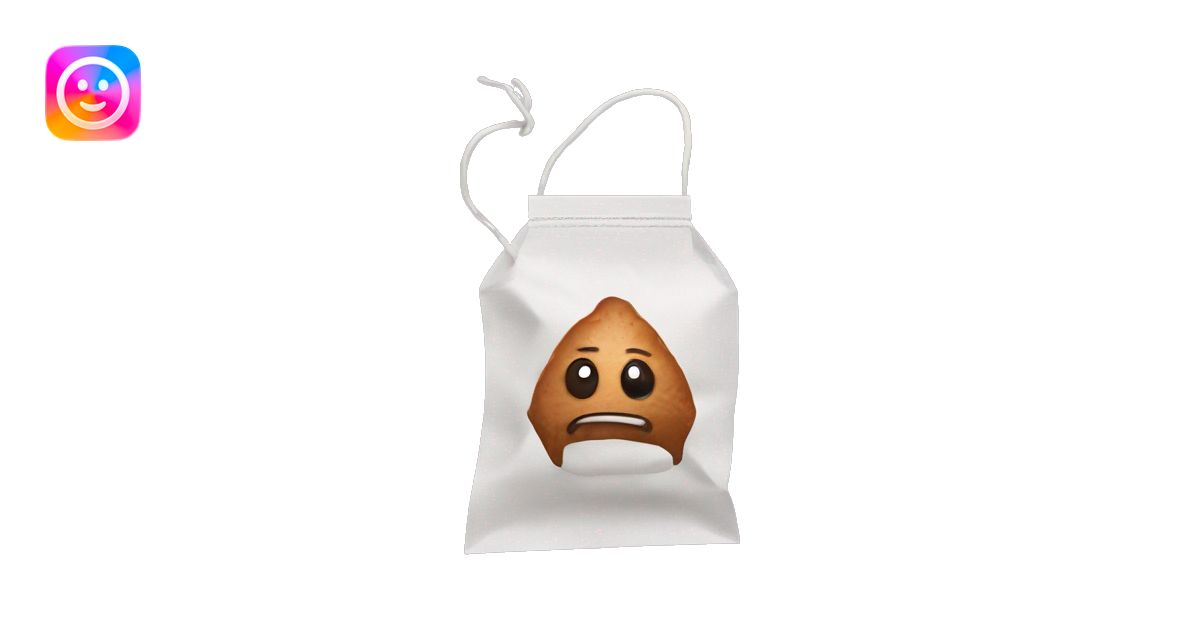 Tea-bag with muscles emoji | AI Emoji Generator