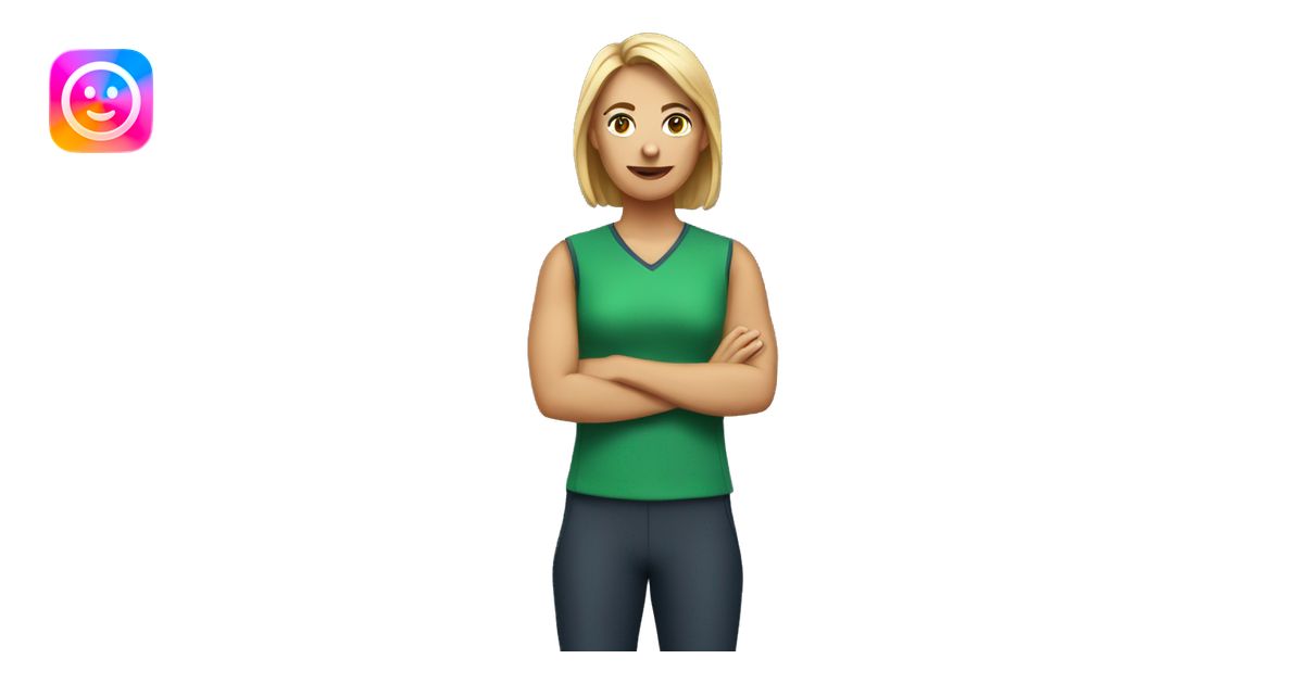 Female PE teacher emoji | AI Emoji Generator