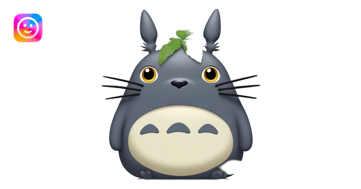 My neighbor Totoro emoji | AI Emoji Generator