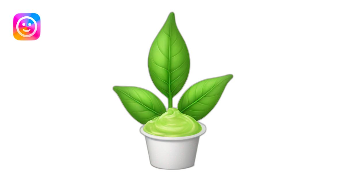 Weed yogourt emoji | AI Emoji Generator