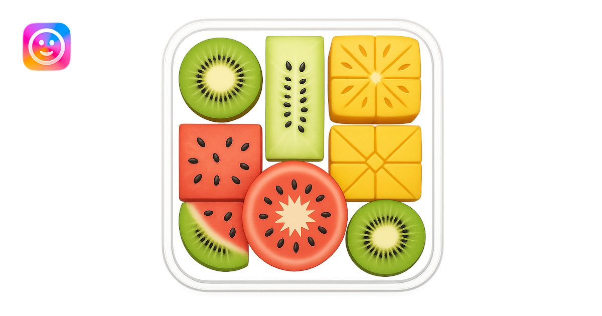 Change the box to a transparent container, keep the fruit platter ...