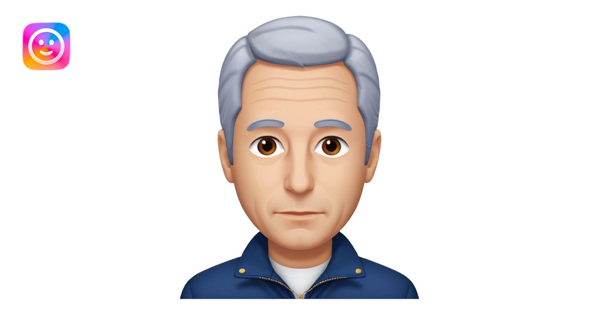 Jeffery Epstein with dark blue jacket emoji | AI Emoji Generator