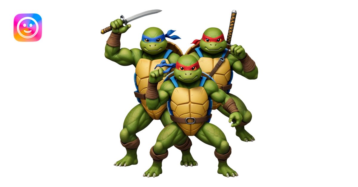 Teenage Mutant Ninja Turtles emoji | AI Emoji Generator