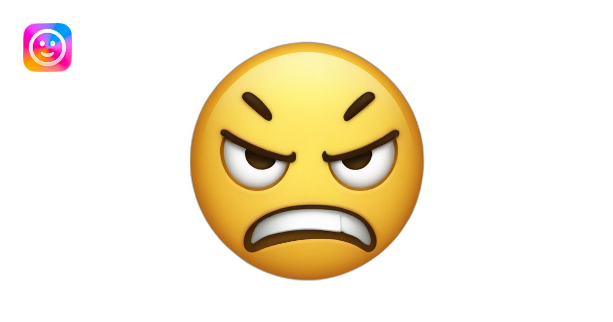 angry Face Spot on the floor emoji | AI Emoji Generator