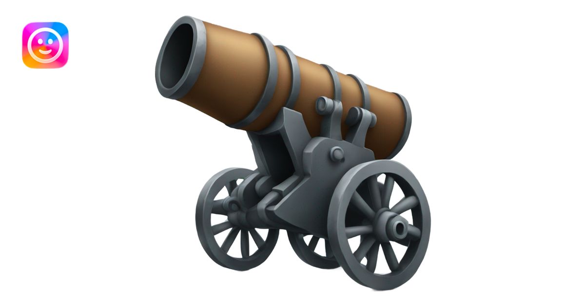 Small Cannon Emoji emoji | AI Emoji Generator