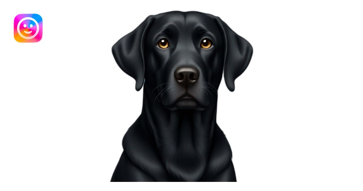 Black lab emoji | AI Emoji Generator