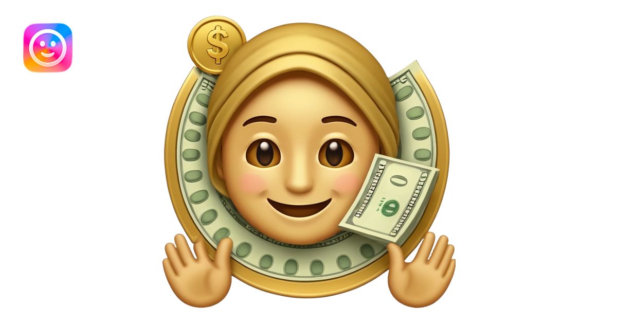 THE MONEY EMOJI DOING THE SIX SEVEN MEME emoji | AI Emoji Generator