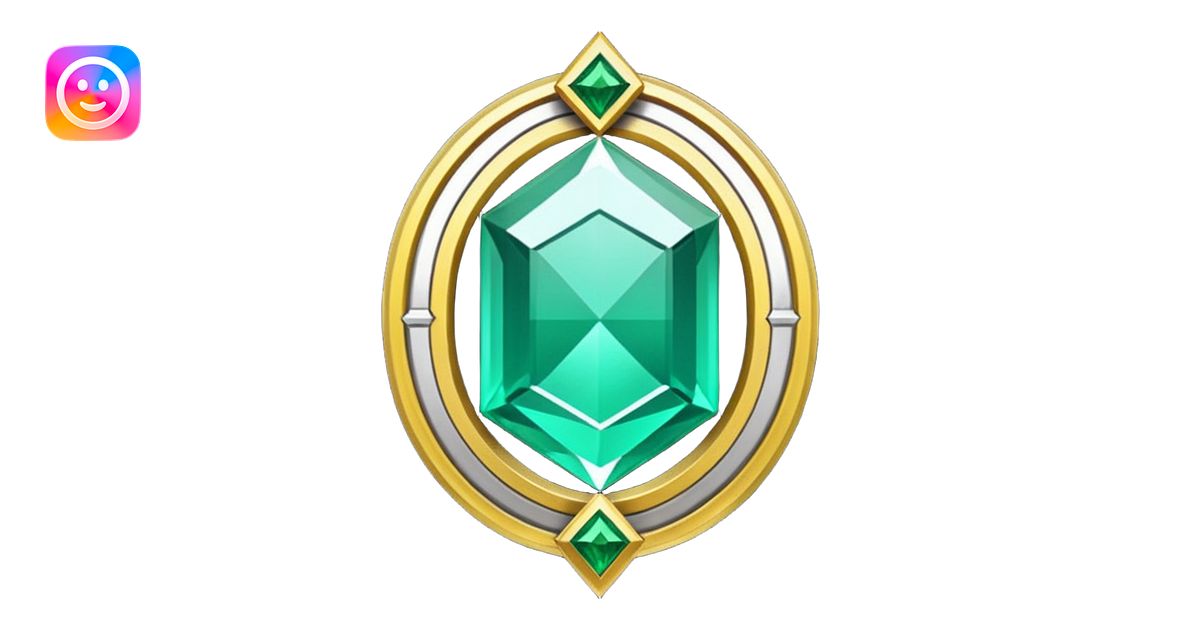 Rainbow six siege emerald rank emoji | AI Emoji Generator