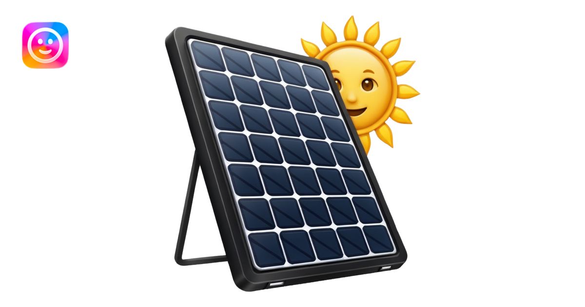 solar panel emoji | AI Emoji Generator