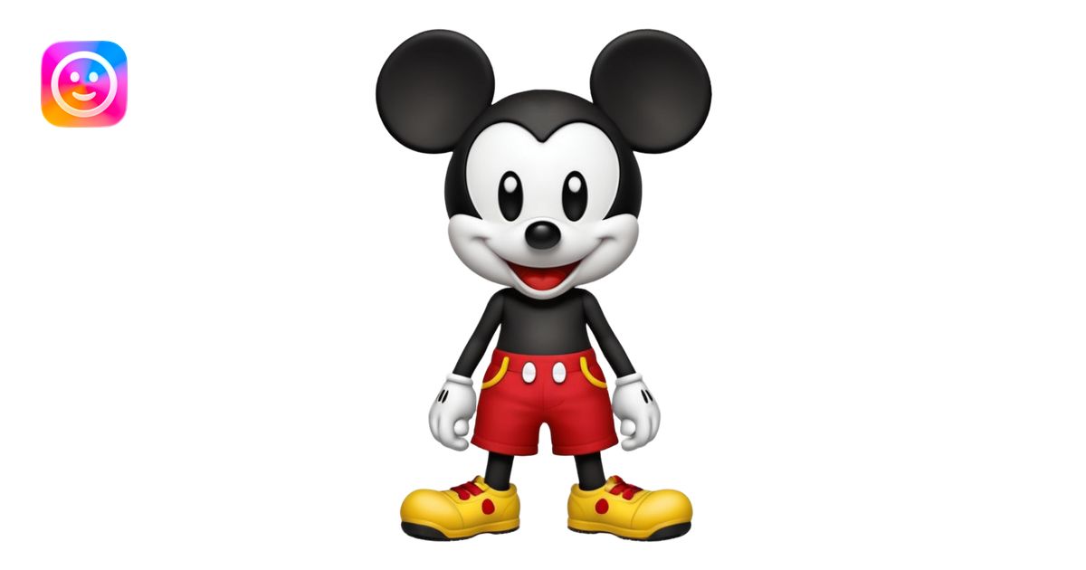 Evil mickey mouse emoji | AI Emoji Generator