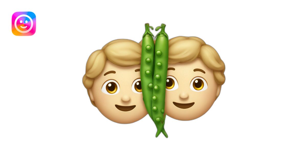 Three peas in a pod emoji | AI Emoji Generator