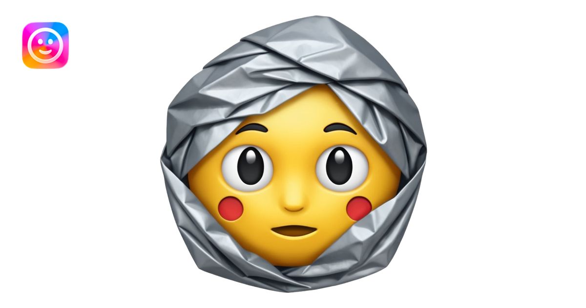 silver foil emoji | AI Emoji Generator