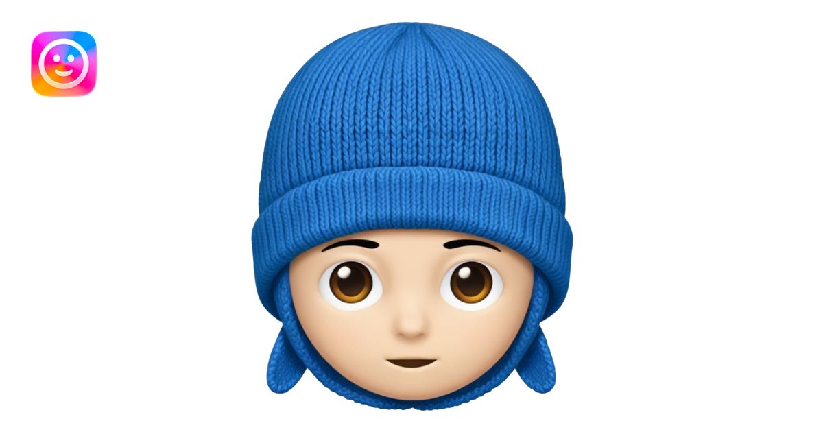 Blue beanie emoji | AI Emoji Generator