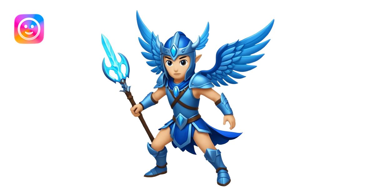 Create icons inspired by the movie Avatar with blue warriors, glowing ...