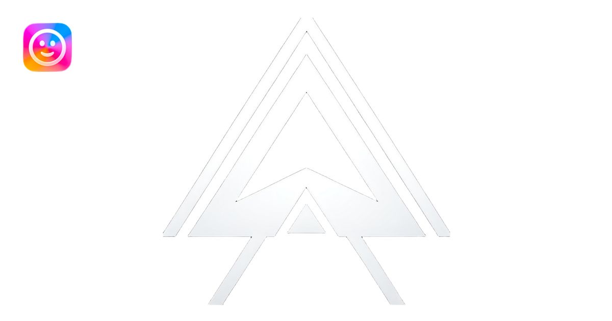 alan walker logo (inverted V and W intersepte) emoji | AI Emoji Generator