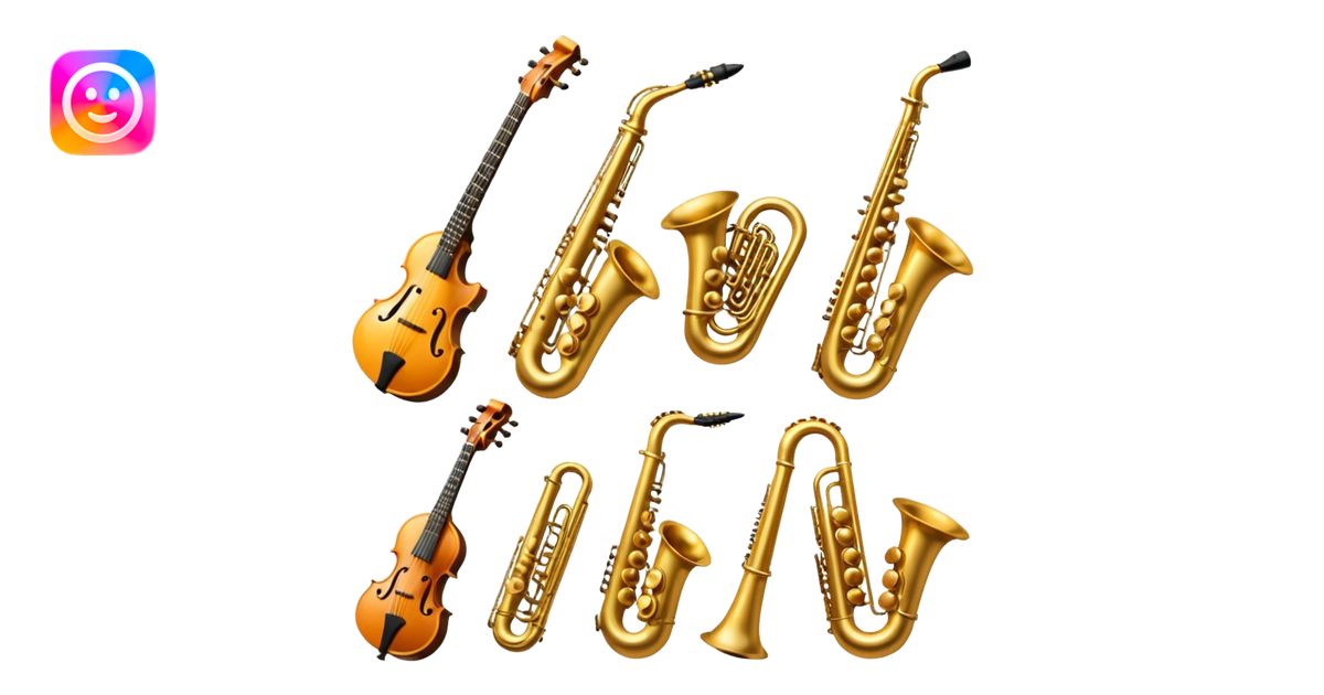 musical instruments emoji | AI Emoji Generator