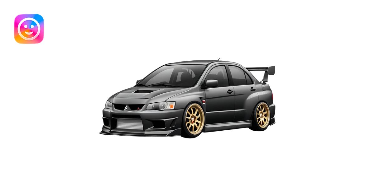 mitsubishi lancer evo stanced emoji | AI Emoji Generator