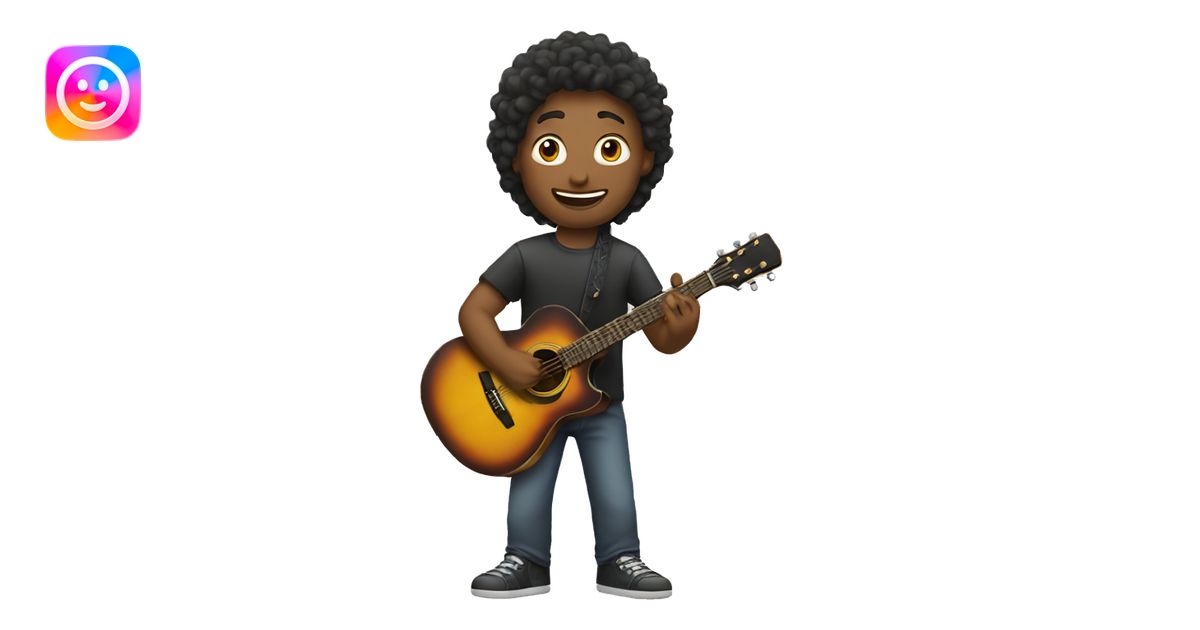 person playing guitar emoji | AI Emoji Generator