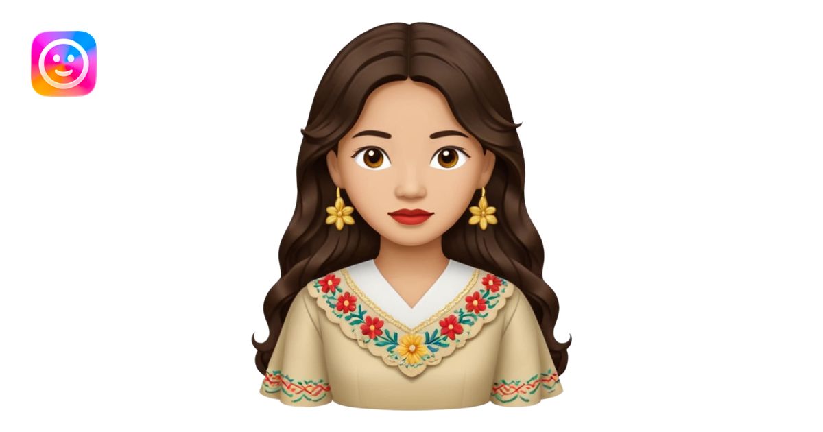 Filipino woman with long dark wavy hair parted in the middle wearing a ...