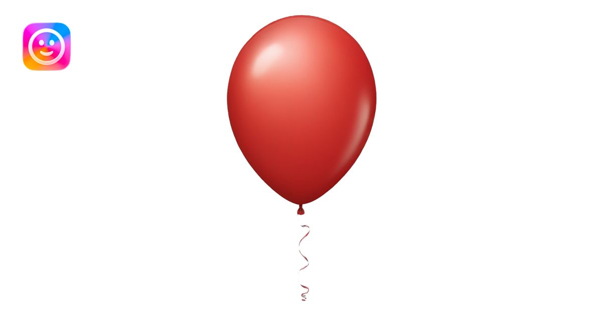 Red Balloon emoji | AI Emoji Generator