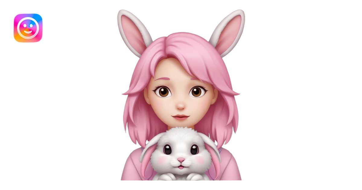 rabbit girl emoji | AI Emoji Generator