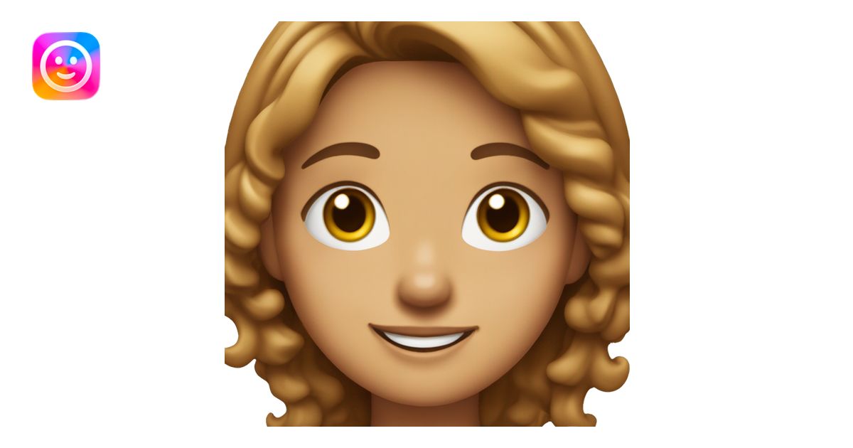 Chica Blanca Con Cabello Ondulado Largo Marron Sonriendo Tiernamente Con Los Ojos Cerrados