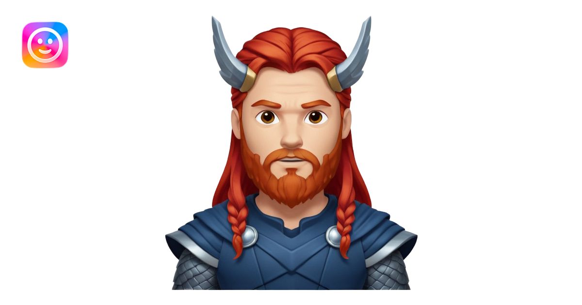 Thor, God of Thunder from Gods and Goddesses with long red hair and ...