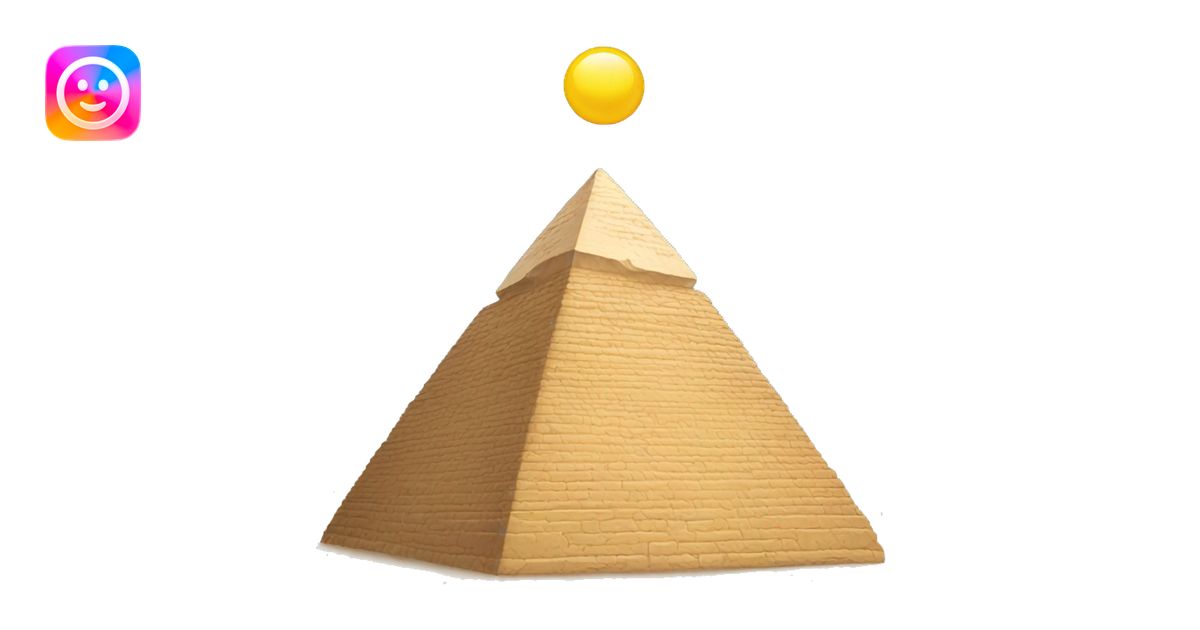 Pyramid emoji | AI Emoji Generator