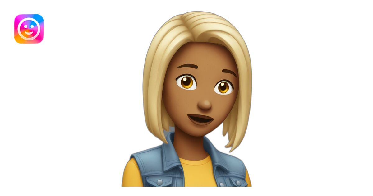 embarrassing girl emoji | AI Emoji Generator