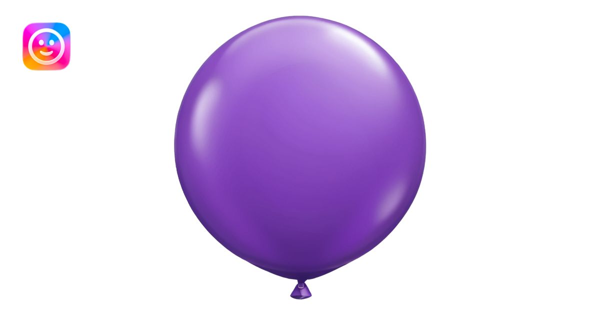 party baloon purple emoji | AI Emoji Generator