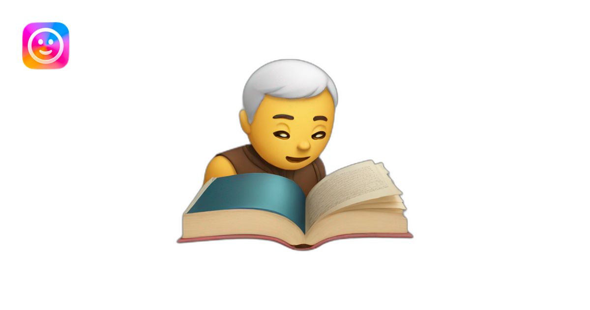book reading a human emoji | AI Emoji Generator