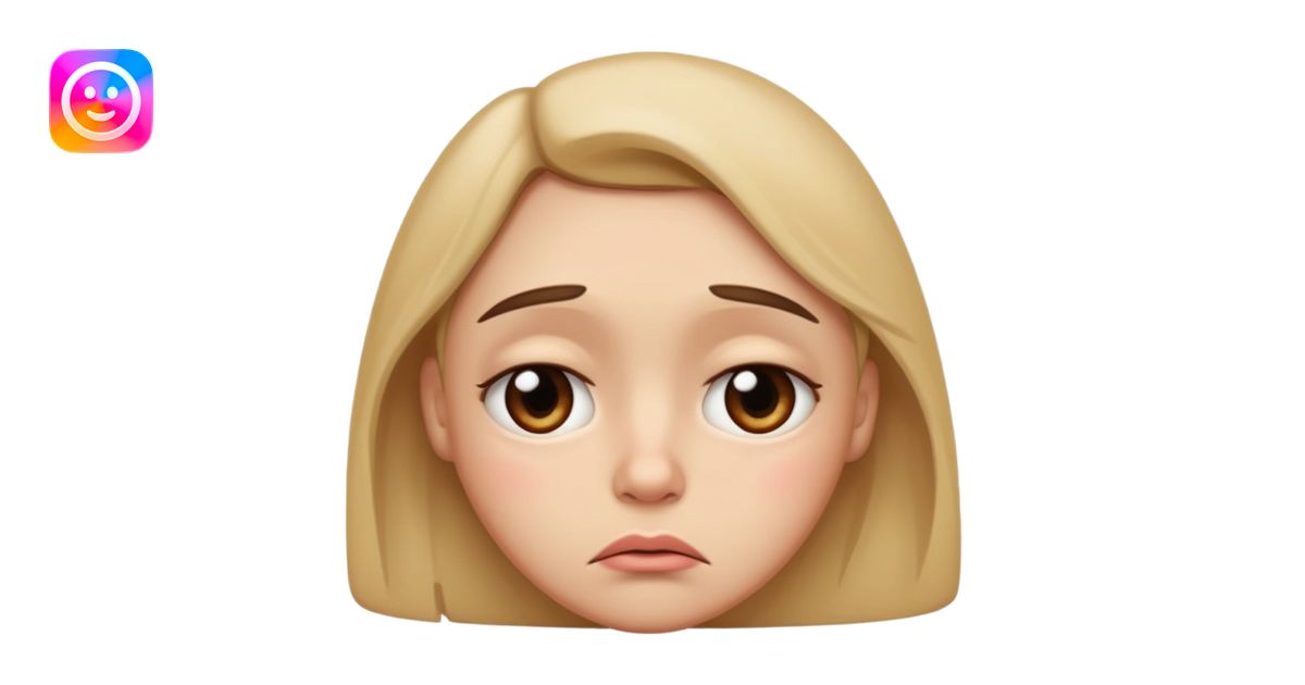 sad face with a pouty bottom lip emoji | AI Emoji Generator