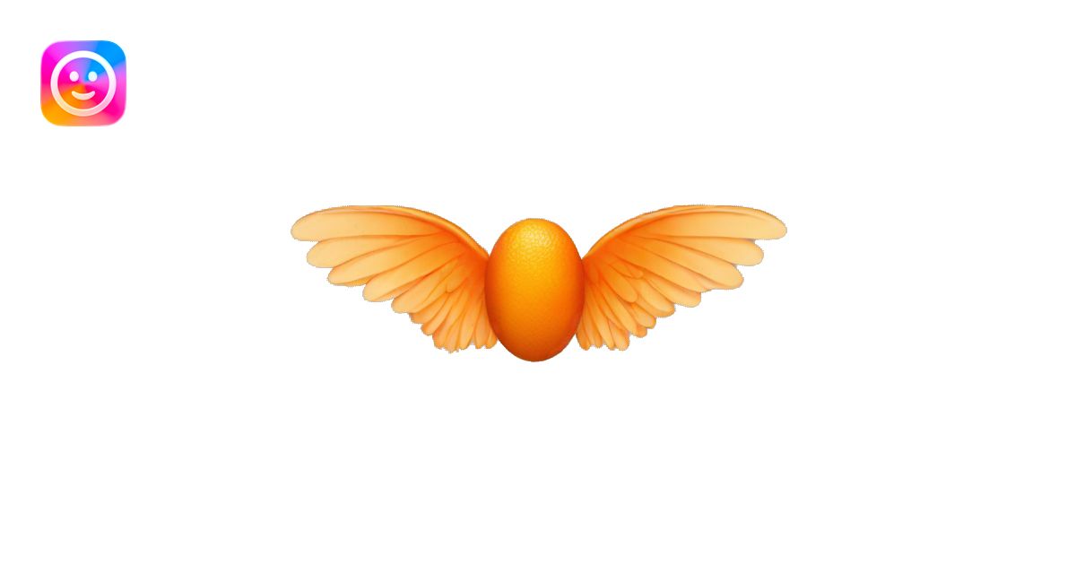 Orange wings emoji | AI Emoji Generator