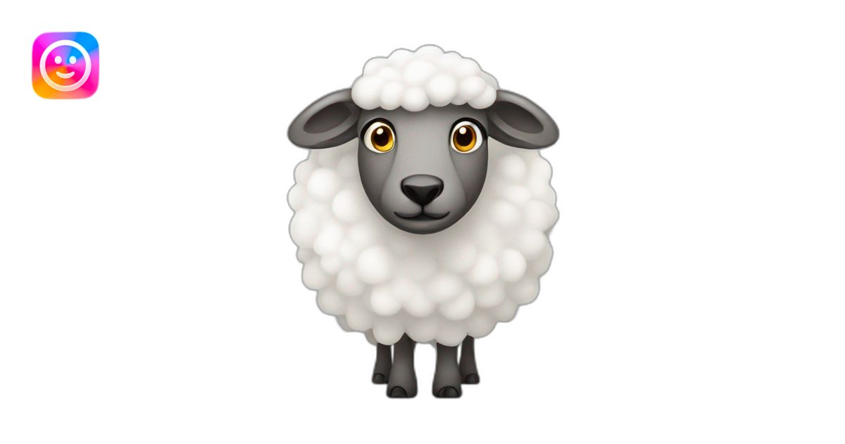 ewe cartoon emoji | AI Emoji Generator