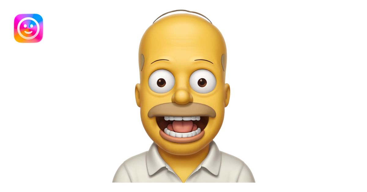 Homero Simpson babeando emoji | AI Emoji Generator