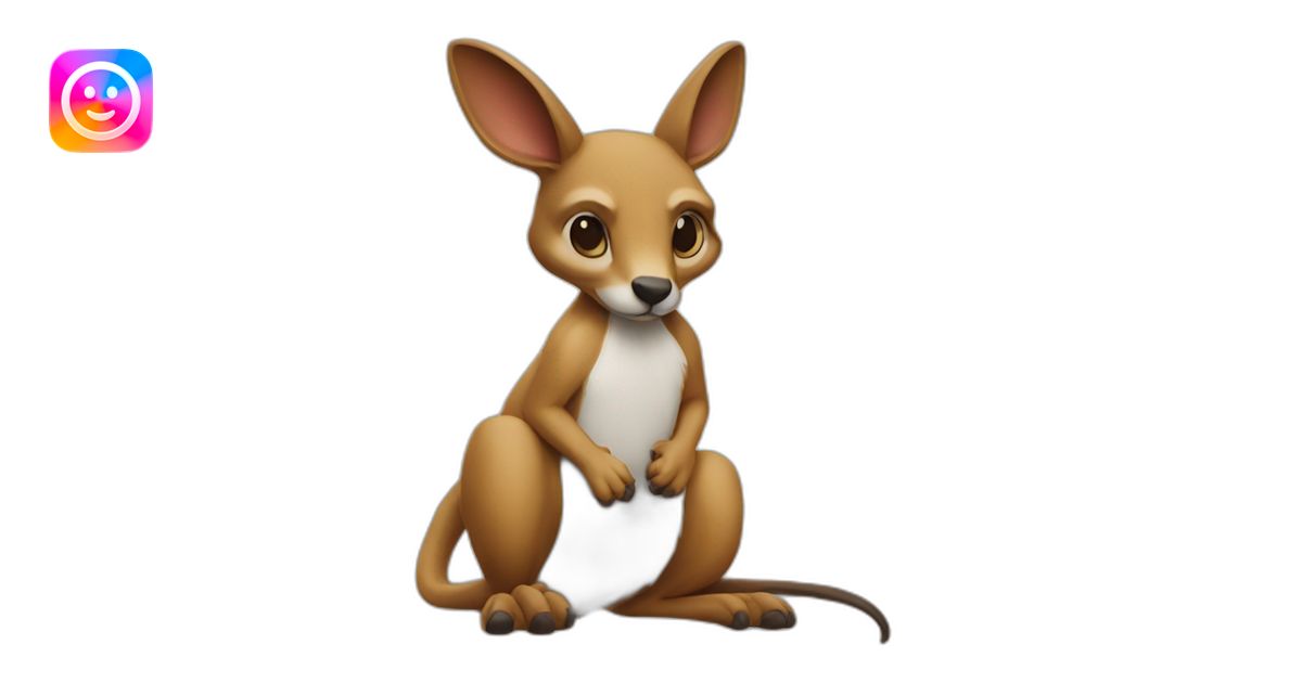 Poison sur un kangourou emoji | AI Emoji Generator