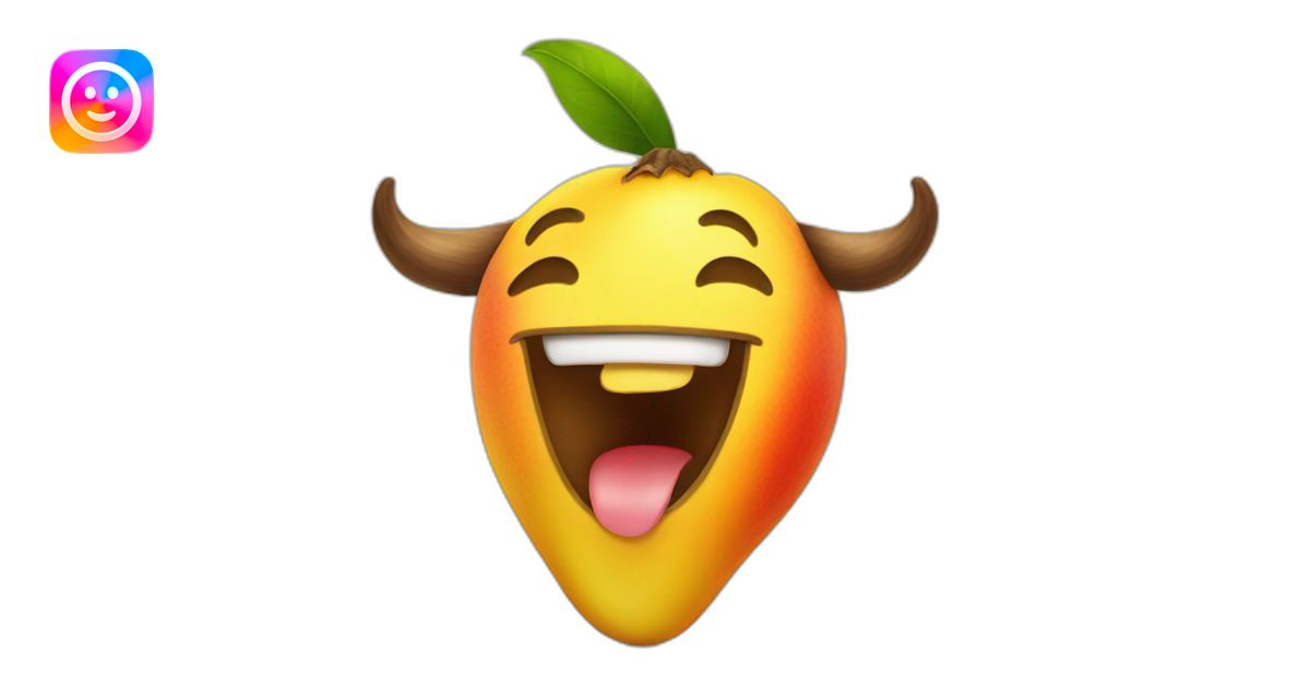 smile mango ox emoji | AI Emoji Generator