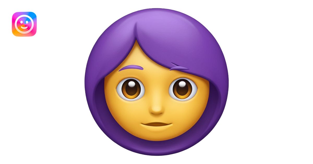 Rond violet normal emoji | AI Emoji Generator