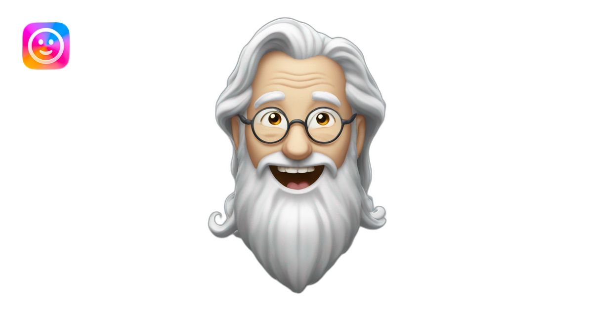 dumbledore laughing emoji | AI Emoji Generator