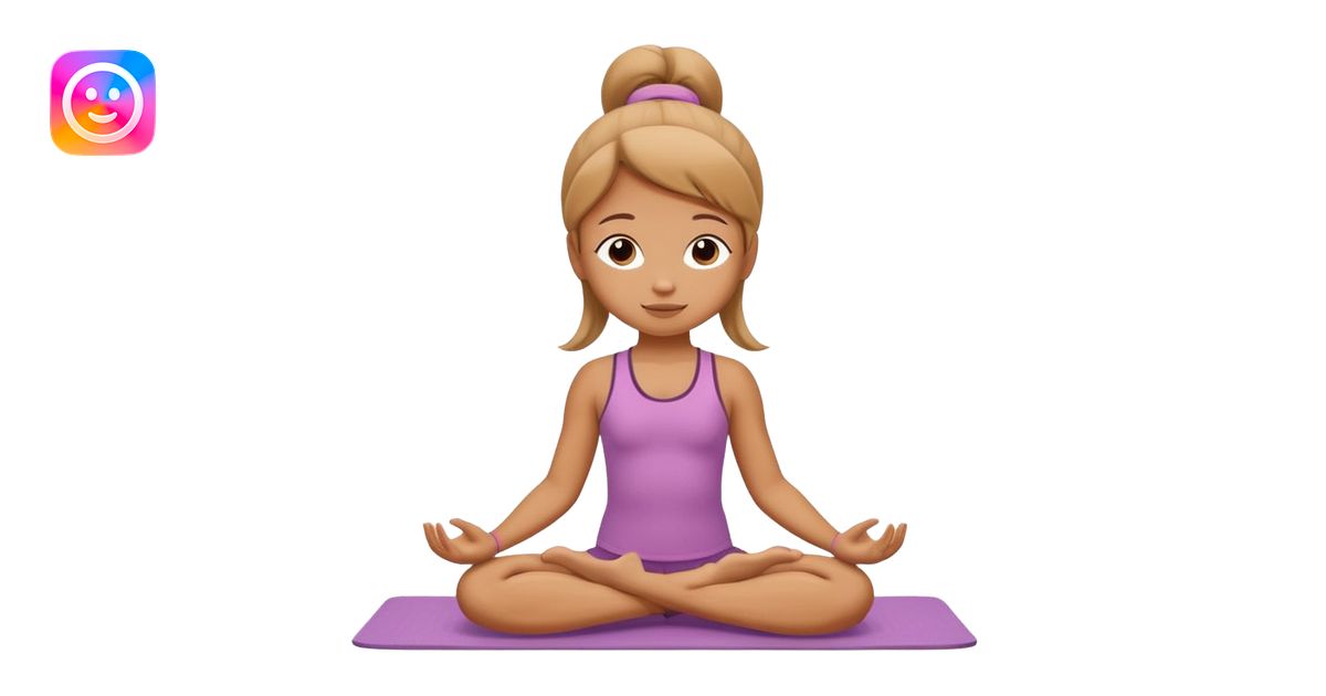yoga pose by a little girl emoji | AI Emoji Generator