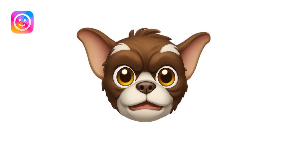 Gizmo gremlins head emoji | AI Emoji Generator