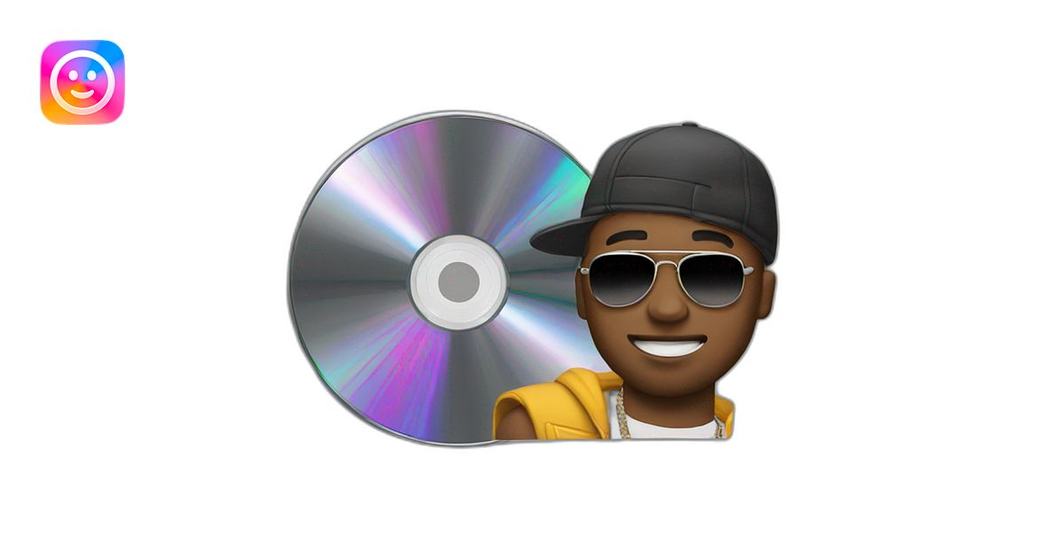 rapper with cd emoji | AI Emoji Generator