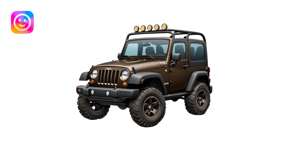 Jeep Wrangler best view emoji | AI Emoji Generator