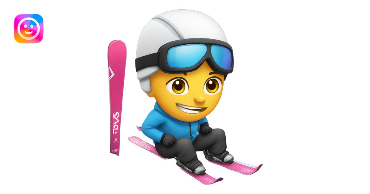 skiing emoji | AI Emoji Generator