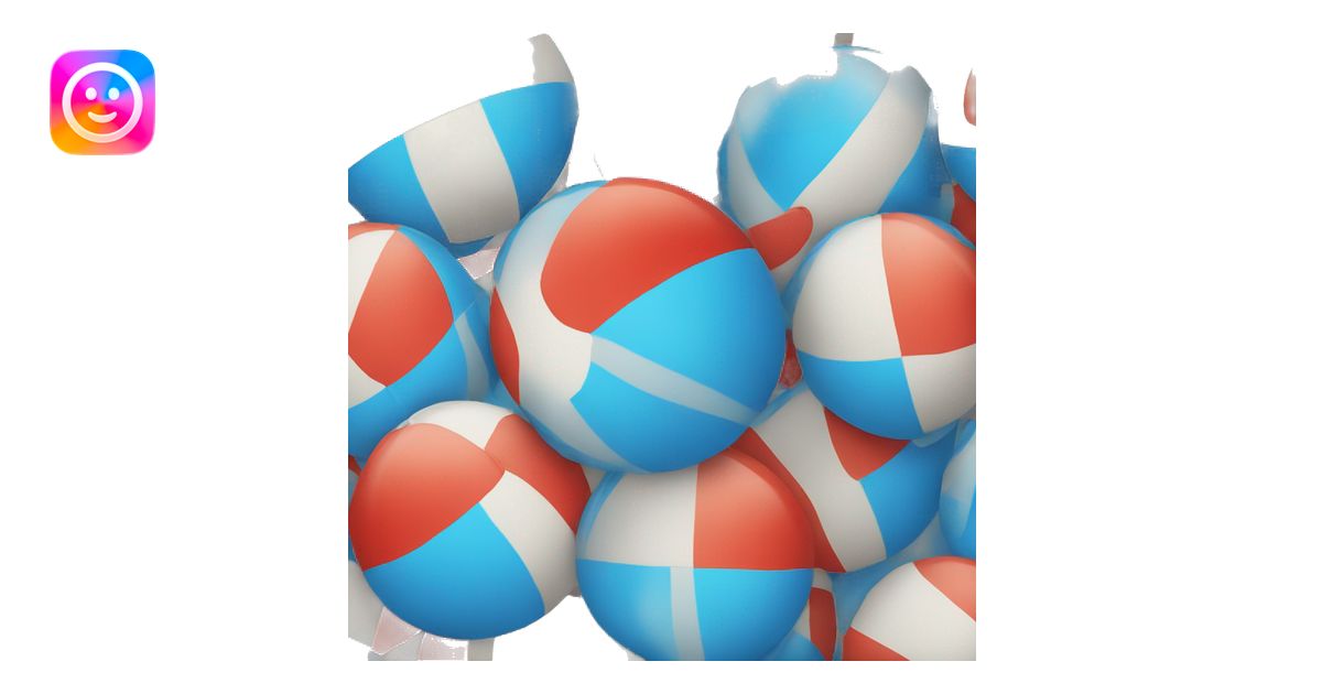 Beach ball emoji | AI Emoji Generator