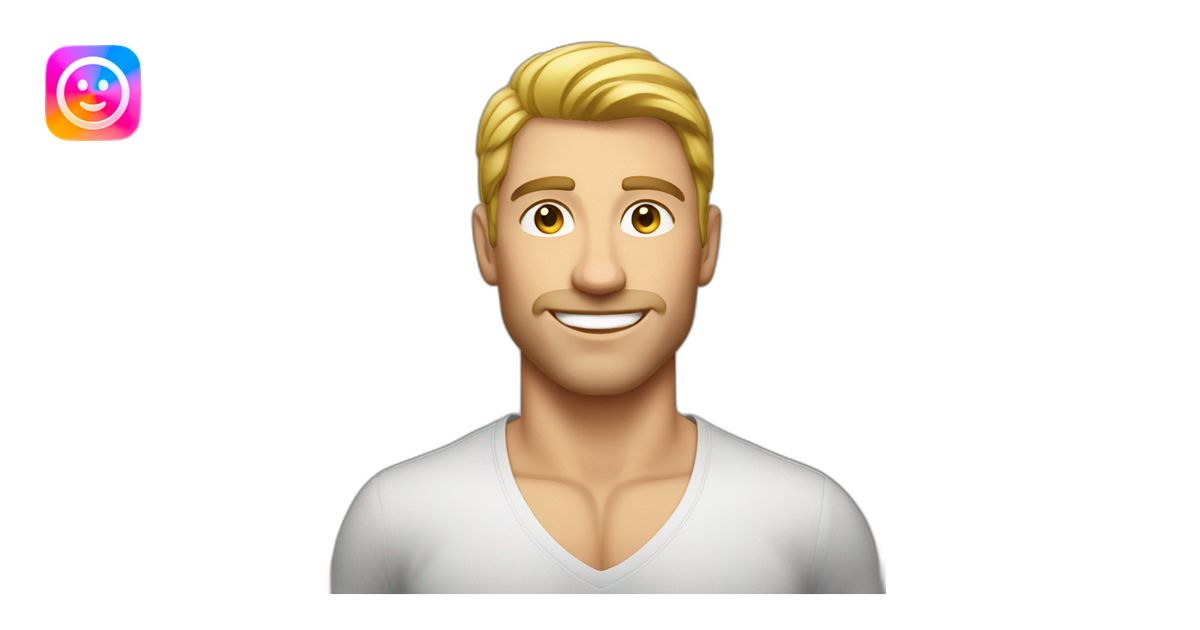 sexy-fit-male-caucasian-male emoji | AI Emoji Generator